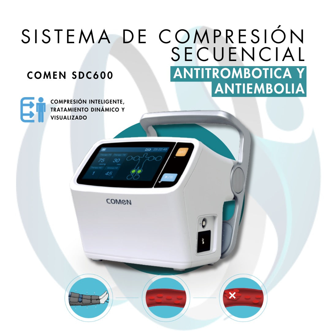 Sistema Compresión Secuencial Antitrombótica y Antiembolia SCD600 COME – Solumedix